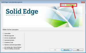 Wie ermittelt man die Solid Edge Composite Host ID (ST4 bis Solid Edge ...